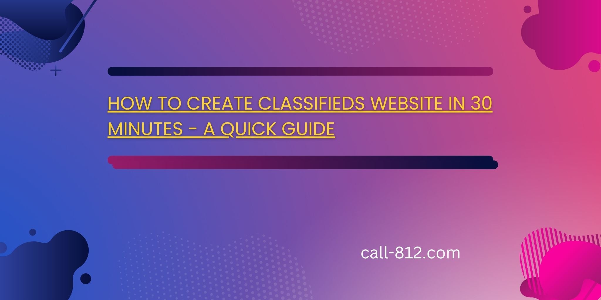 How to create classifieds website in 30 minutes - A quick guide ...